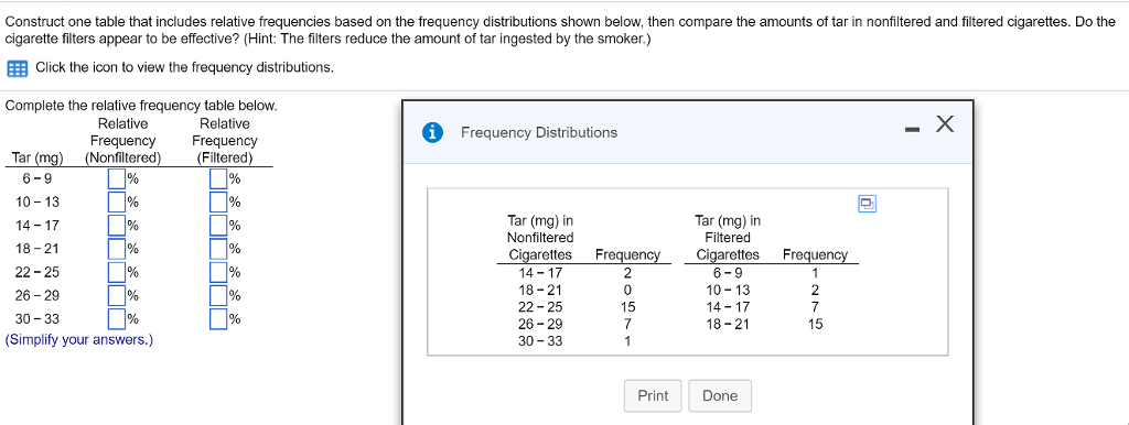 Solved Construct one table that includes relative | Chegg.com