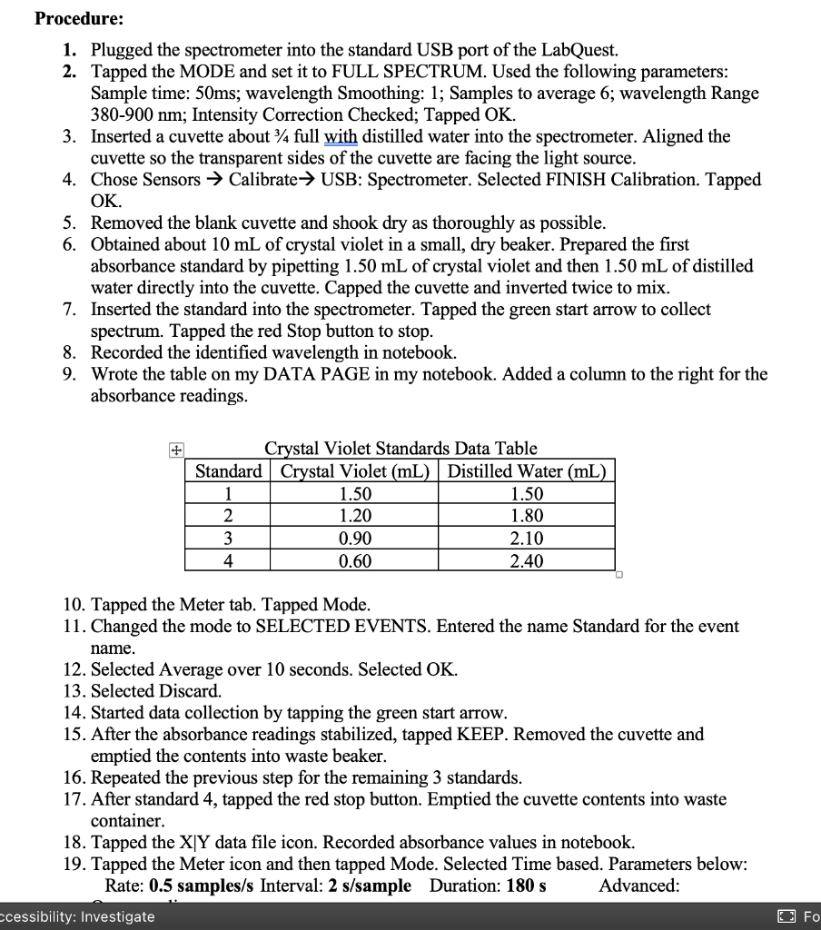 Solved OBJECTIVES: OBSERVATION OF THE REACTION KINETICS | Chegg.com