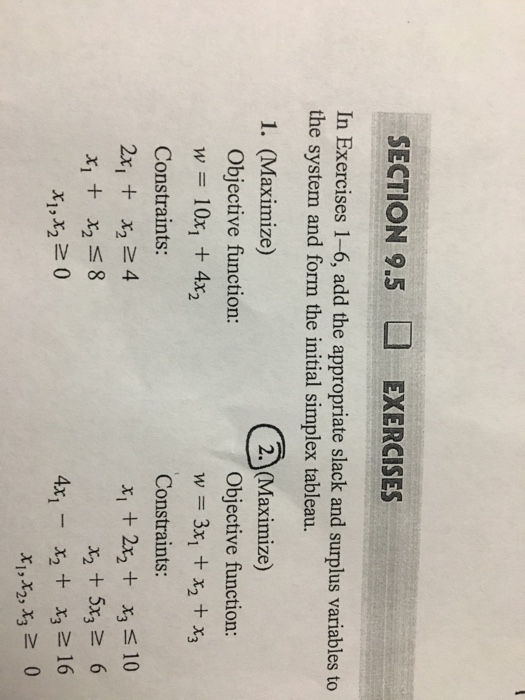 Solved SECTION 9.5 EXERCISES In Exercises 1-6, add the | Chegg.com