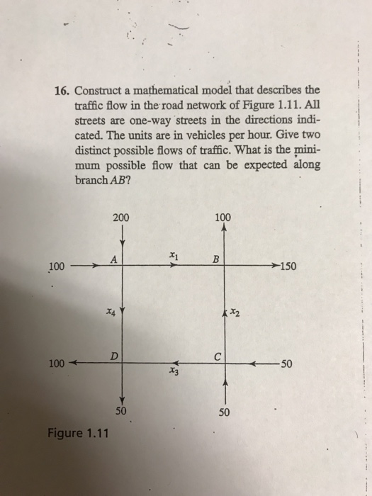 Solved 16. Construct a mathematical model that describes the | Chegg.com