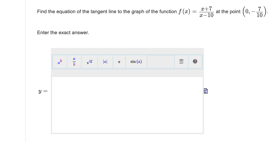 Solved Find the equation of the tangent line to the graph of | Chegg.com