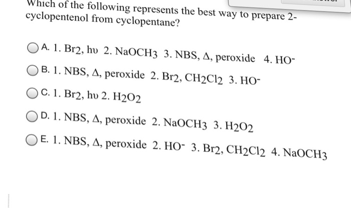 Solved Which of the following represents the best way to | Chegg.com