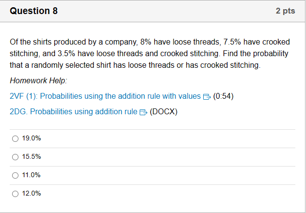 Solved Given the following information, find the probability | Chegg.com