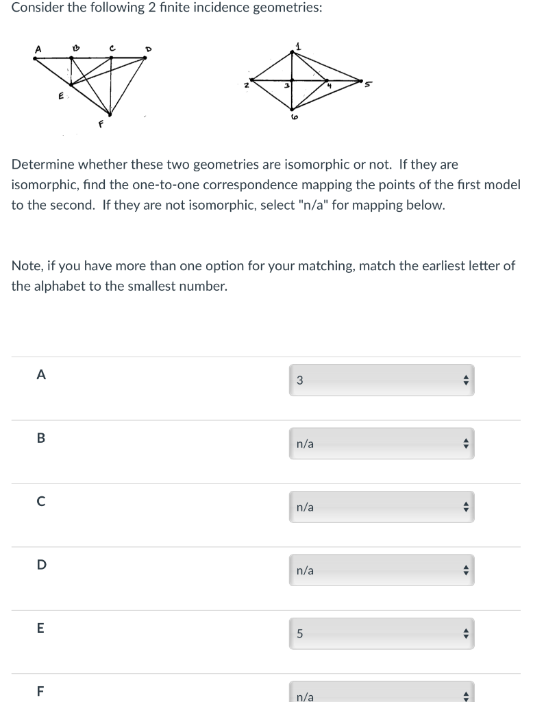 Solved For each of the following finite geometries, | Chegg.com