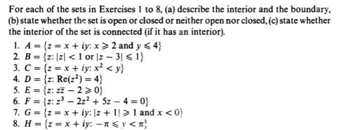 Solved For each of the sets in Exercises 1 to 8, (a) | Chegg.com