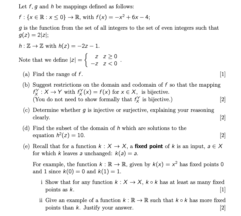 Solved Let f,g and h be mappings defined as | Chegg.com Solved Let f,g and h be mappings defined as | Chegg.com