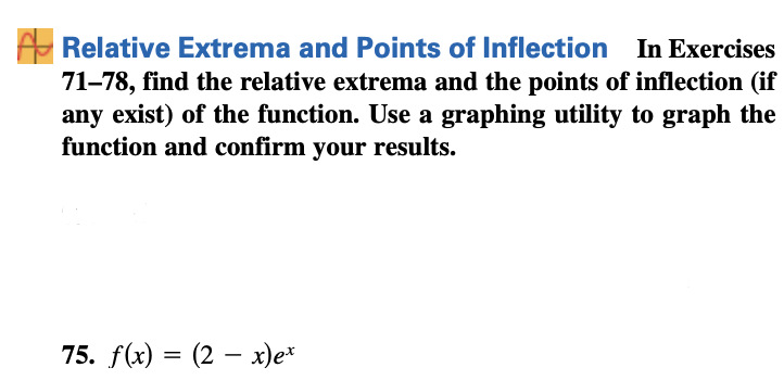 Solved Relative Extrema and Points of Inflection In | Chegg.com
