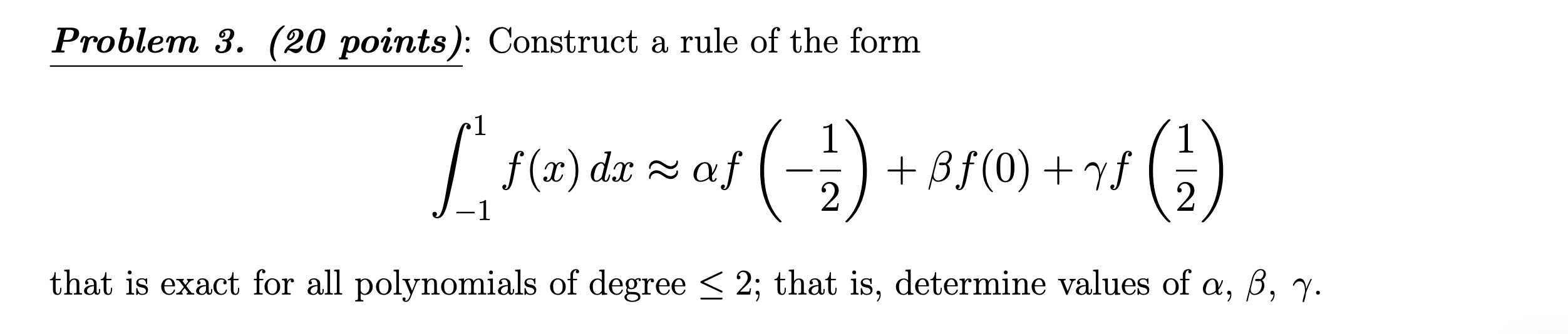 Solved Problem 3. (20 points): Construct a rule of the form | Chegg.com