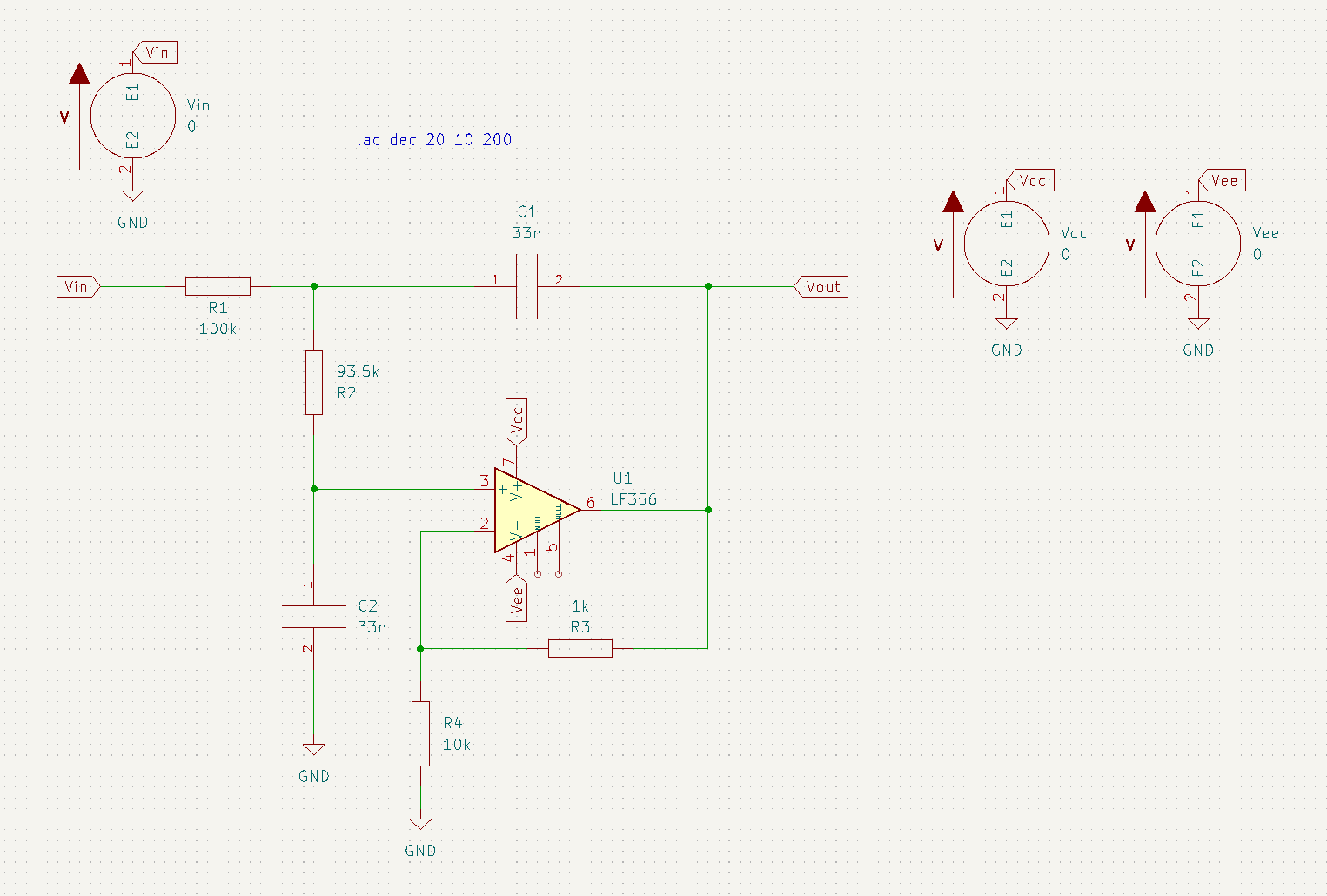 Solved I have a schematic as below in KiCAD. My question is | Chegg.com
