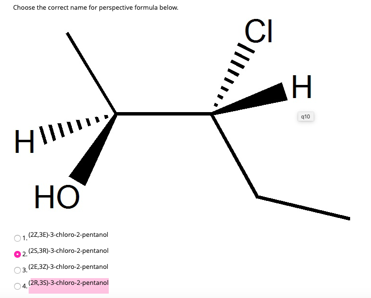 Solved Choose the correct name for perspective formula | Chegg.com