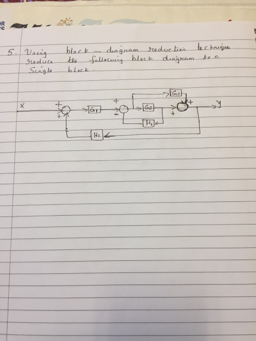 Solved Using block - diagram reduction technique reduce the | Chegg.com
