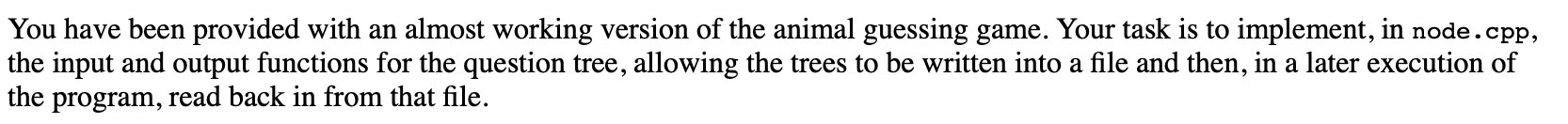 Solved Just have to follow the steps and update node.cpp | Chegg.com