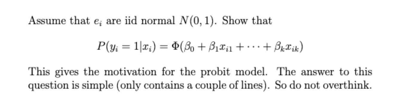 Solved 2. (A random utility discrete choice model). Assume | Chegg.com