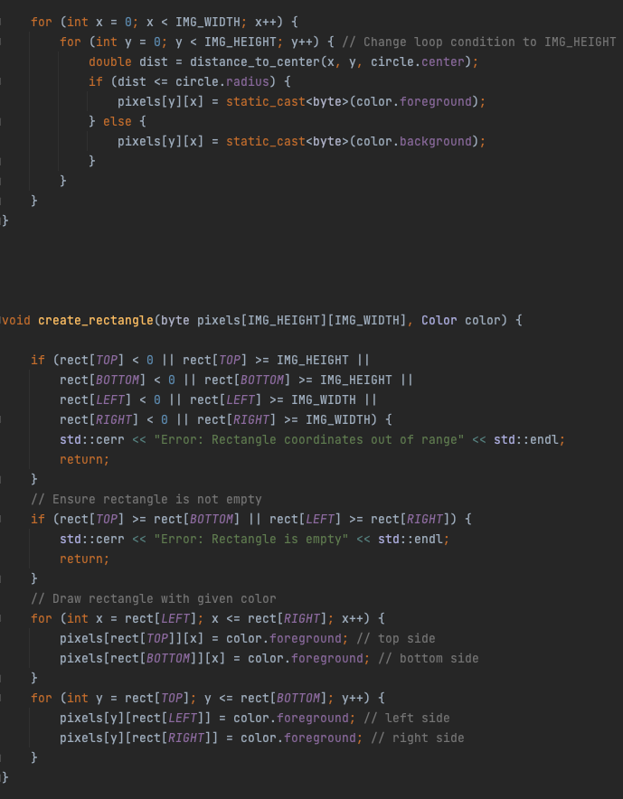 Solved the program creates a pgm file but does not put any | Chegg.com