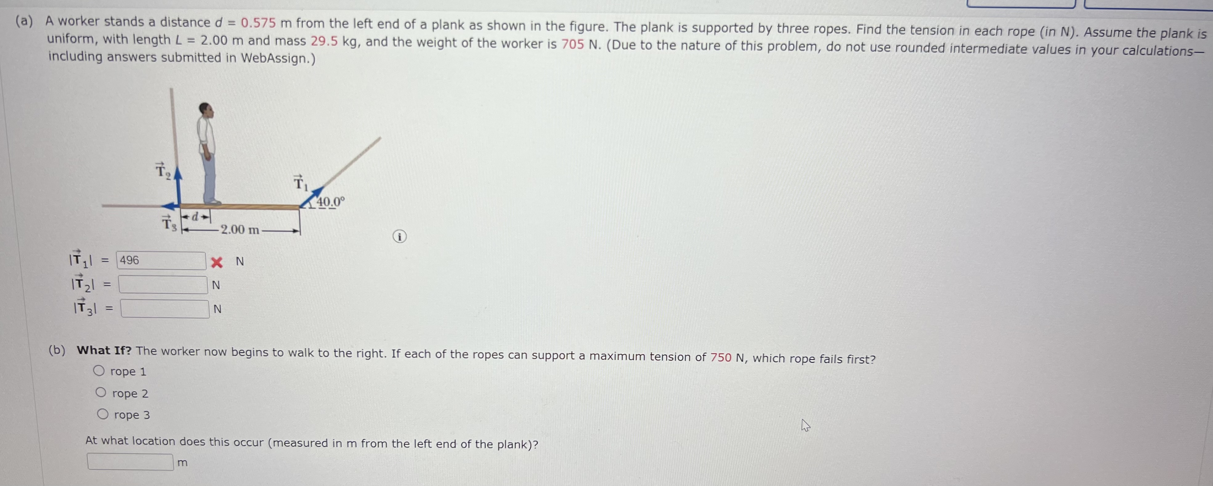Solved including answers submitted in WebAssign.) | Chegg.com