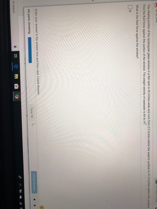 Solved The viewing portion of the rectangular glass window | Chegg.com