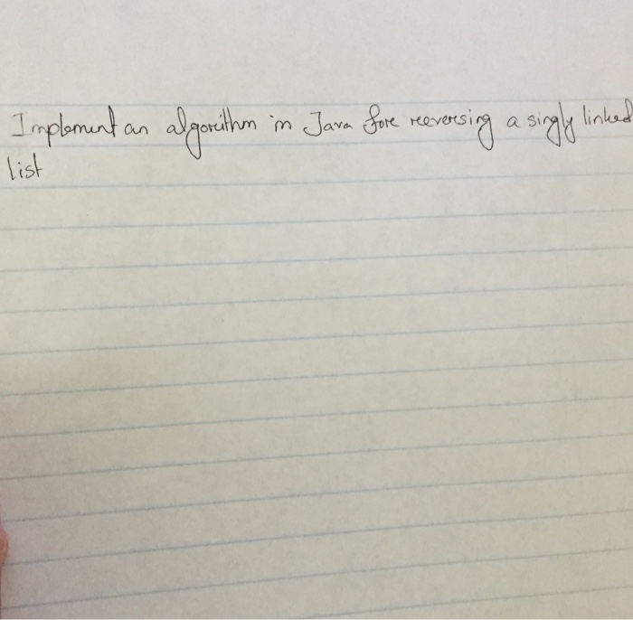 Solved Implement an algorithm in Java fore reversing a | Chegg.com