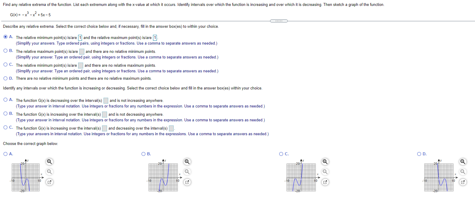Solved Find any relative extrema of the function. List each | Chegg.com
