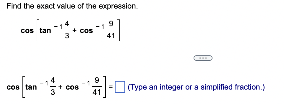 Solved Find the exact value of the expression. | Chegg.com