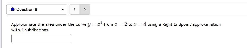 Solved Approximate the area under the curve y=x3 from x=2 to | Chegg.com