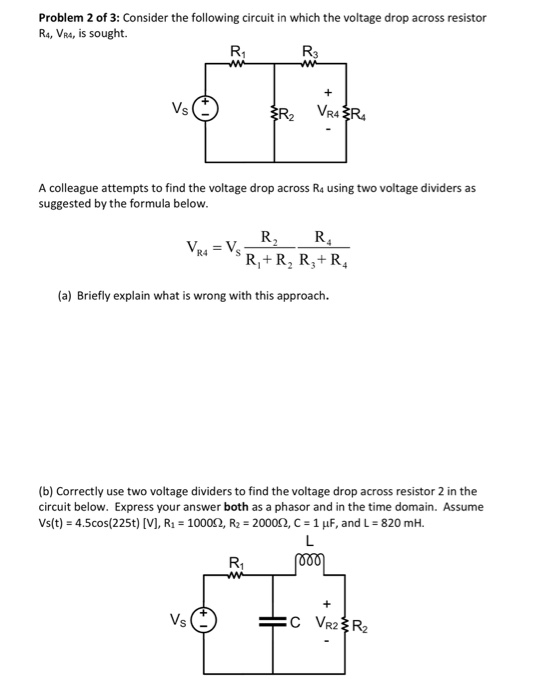 Voltage Drop Across Resistor