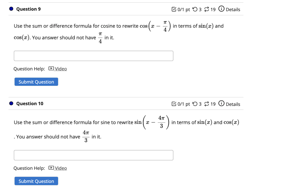 Solved • Question 9 B0/1 pt 3 19 Details s(2 - A) in terms | Chegg.com Solved • Question 9 B0/1 pt 3 19 Details s(2 - A) in terms | Chegg.com