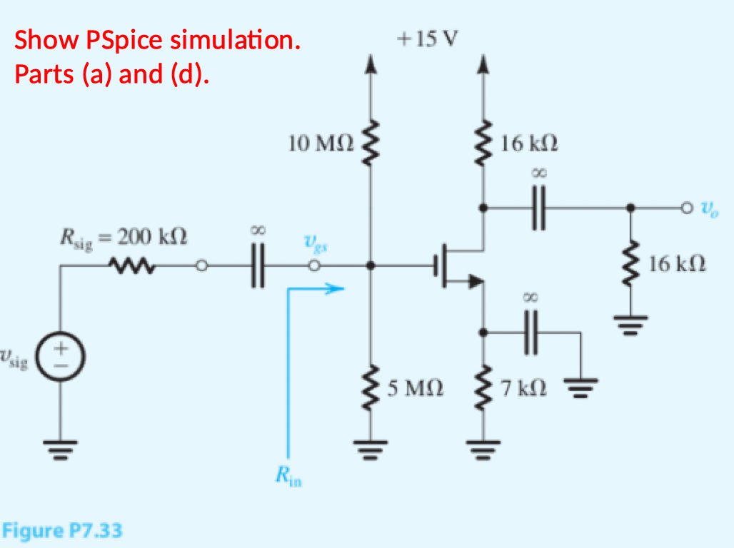 Solved Figure P7.33 shows a discrete-circuit amplifier. The | Chegg.com
