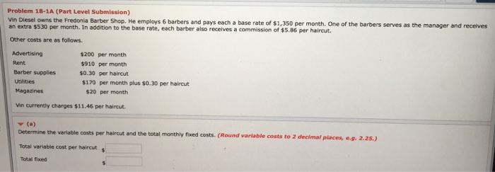 Solved Exercise 18-5 (Part Level Submission) The controller | Chegg.com