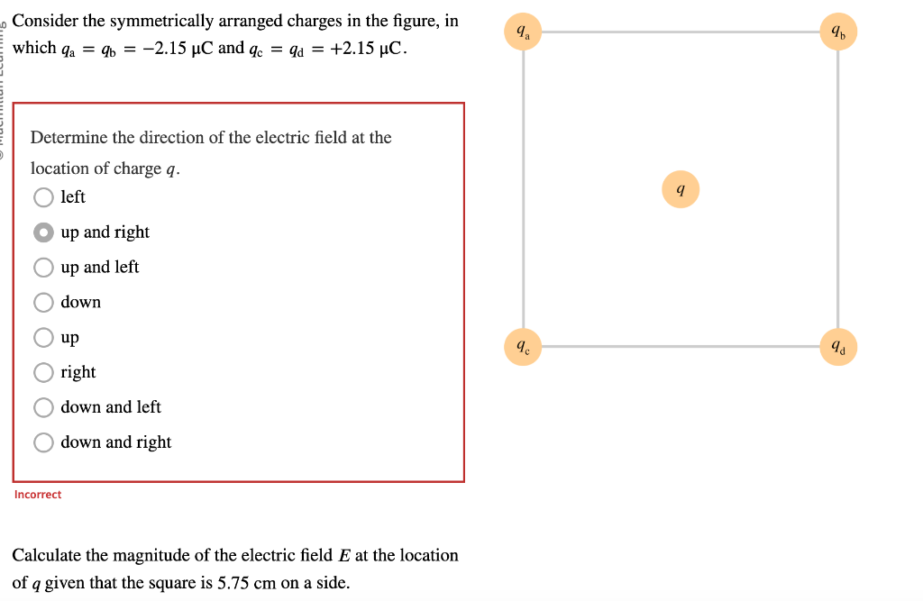 Solved Consider the symmetrically arranged charges in the | Chegg.com