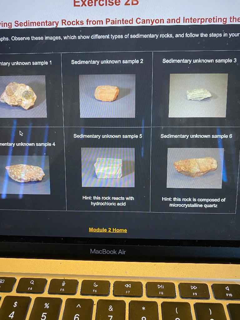 Solved Module 2 Worksheets # Name Worksheet 2B. Rocks from | Chegg.com