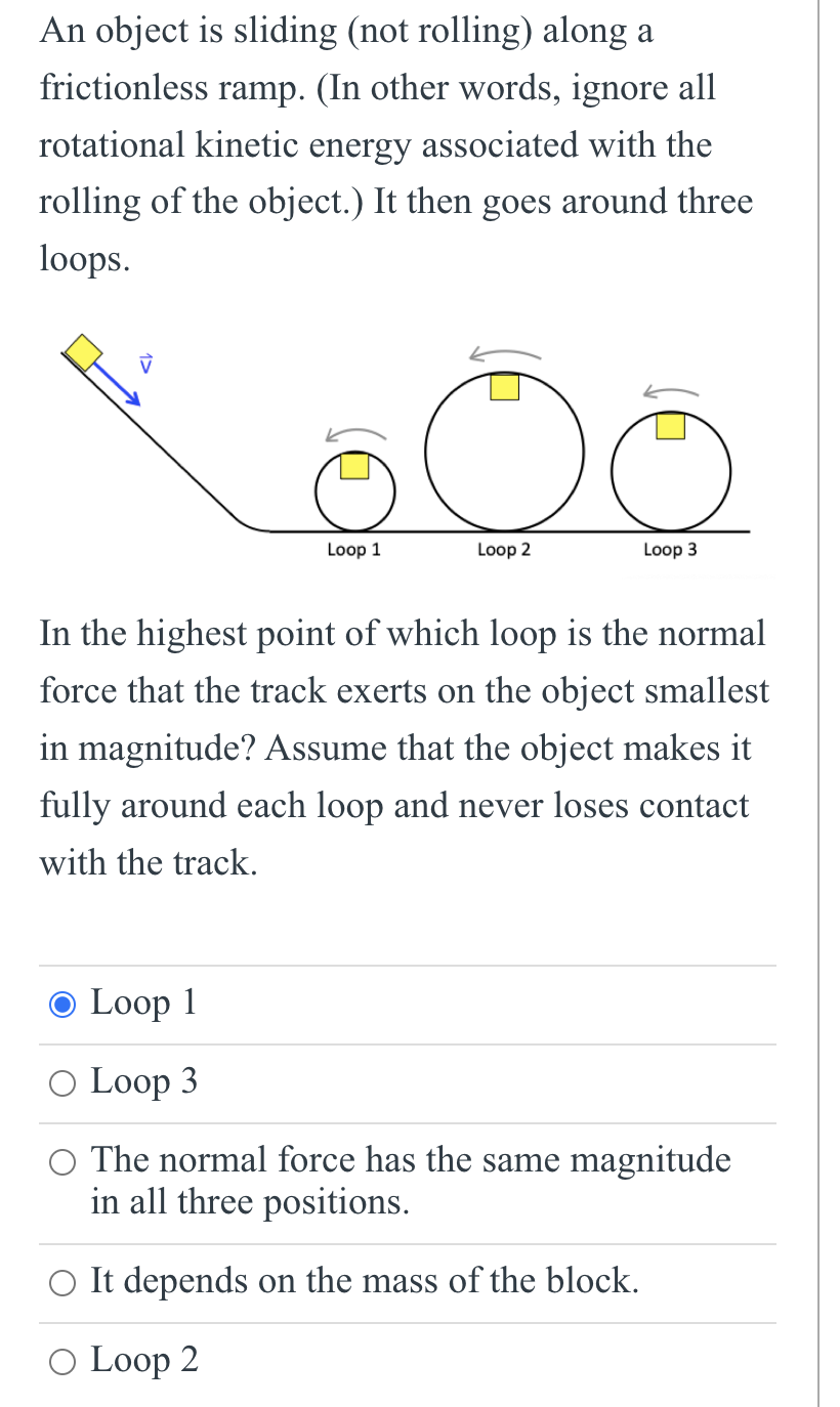 Solved An object is sliding (not rolling) along a | Chegg.com