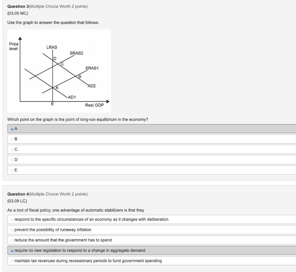 Solved Question 1(Multiple Choice Worth 2 points) (03.03LC) | Chegg.com