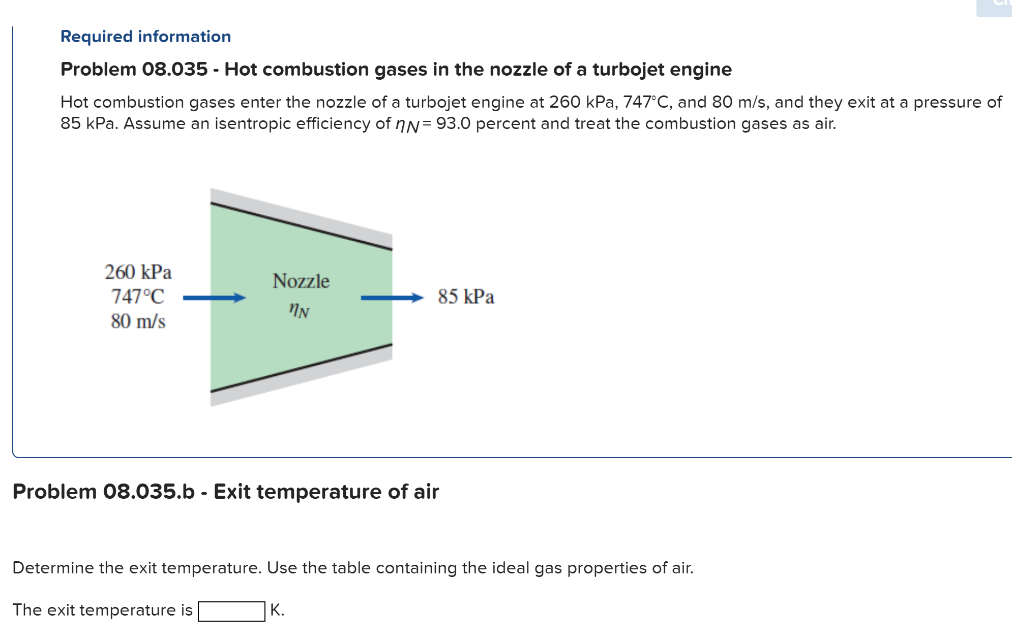 Solved Required informationProblem 08.035 - ﻿Hot combustion | Chegg.com