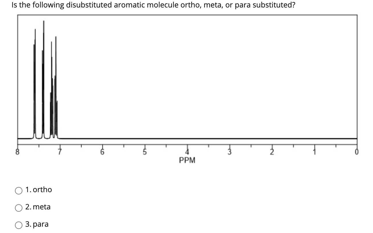 Solved Is the following disubstituted aromatic molecule | Chegg.com