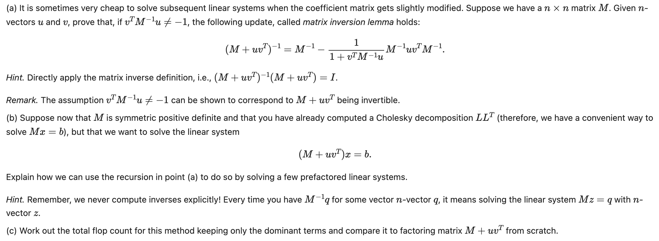 (a) It is sometimes very cheap to solve subsequent | Chegg.com