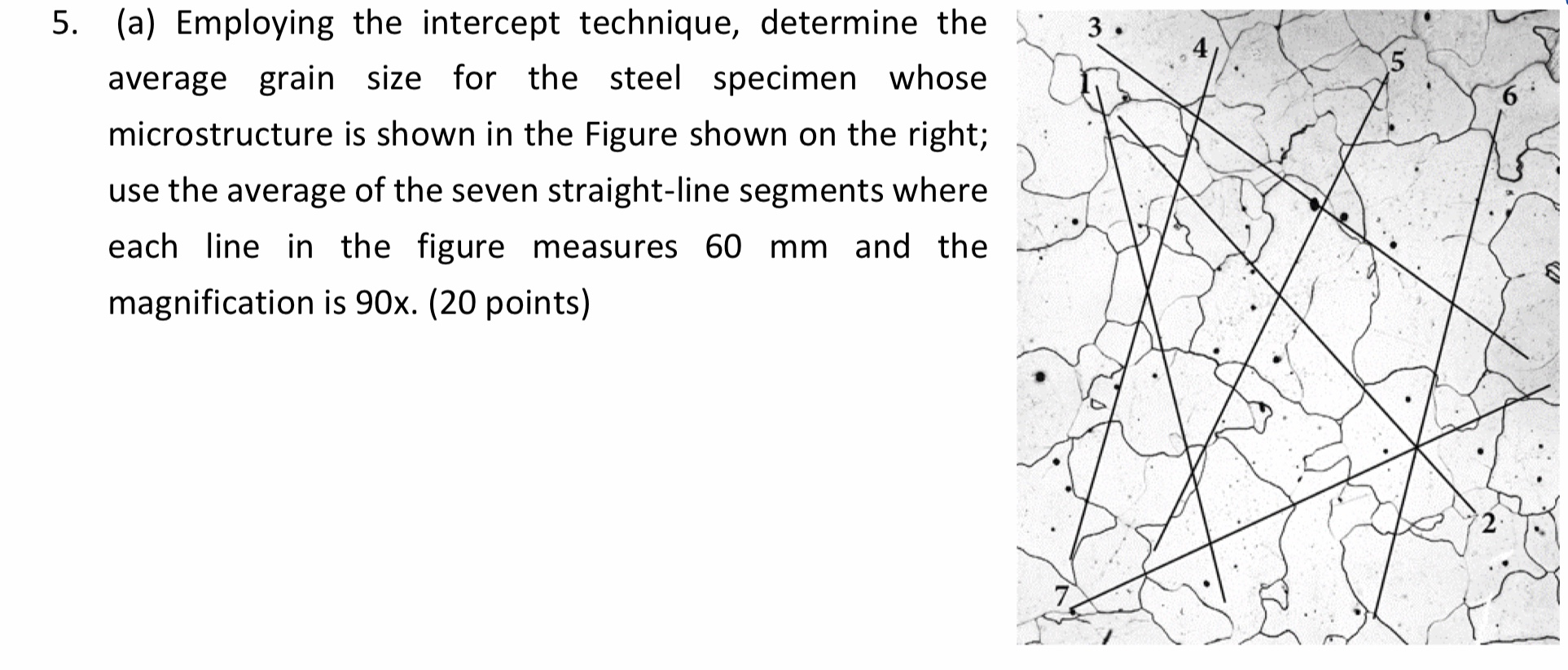 Solved 3 5 5. (a) Employing the intercept technique, | Chegg.com