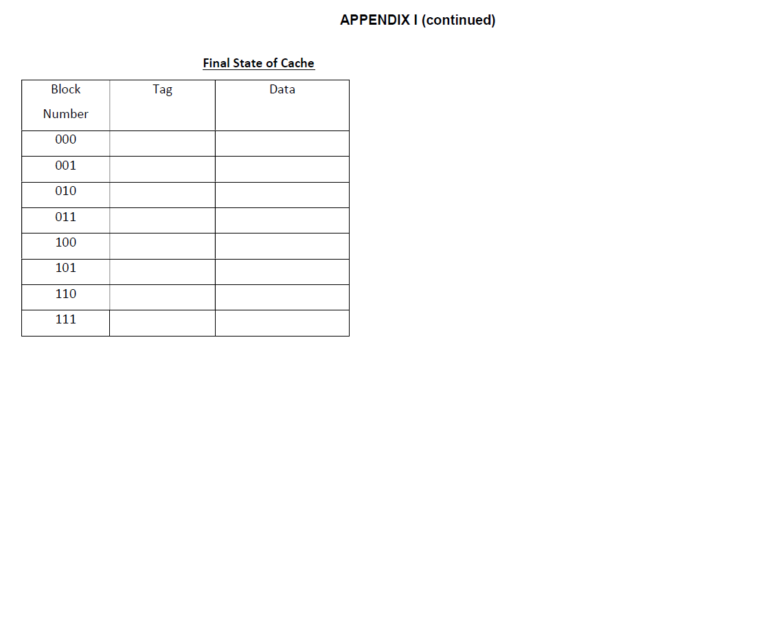 -Computer System Architecture -Appendix 1 is on the | Chegg.com