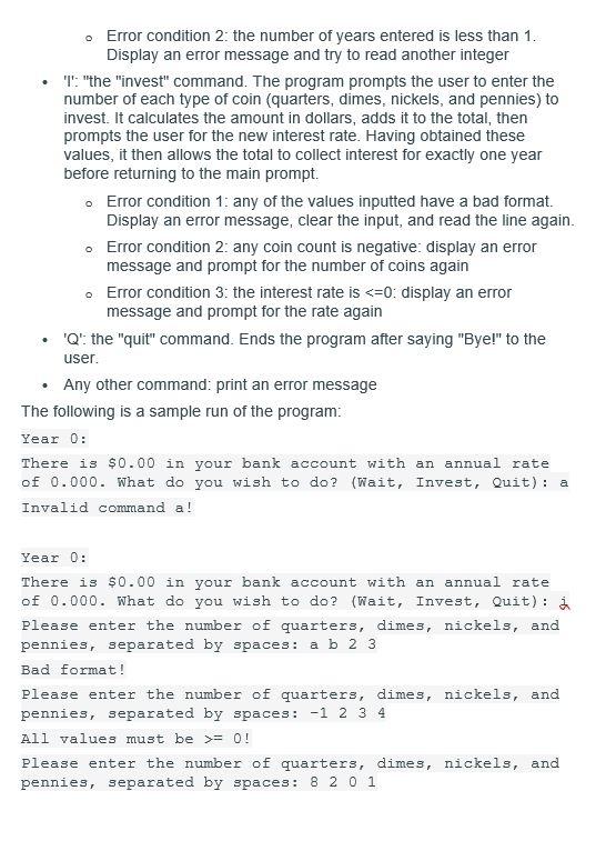 Solved 5.37 Program 5: A Text-Based Bank Adventure 1. | Chegg.com