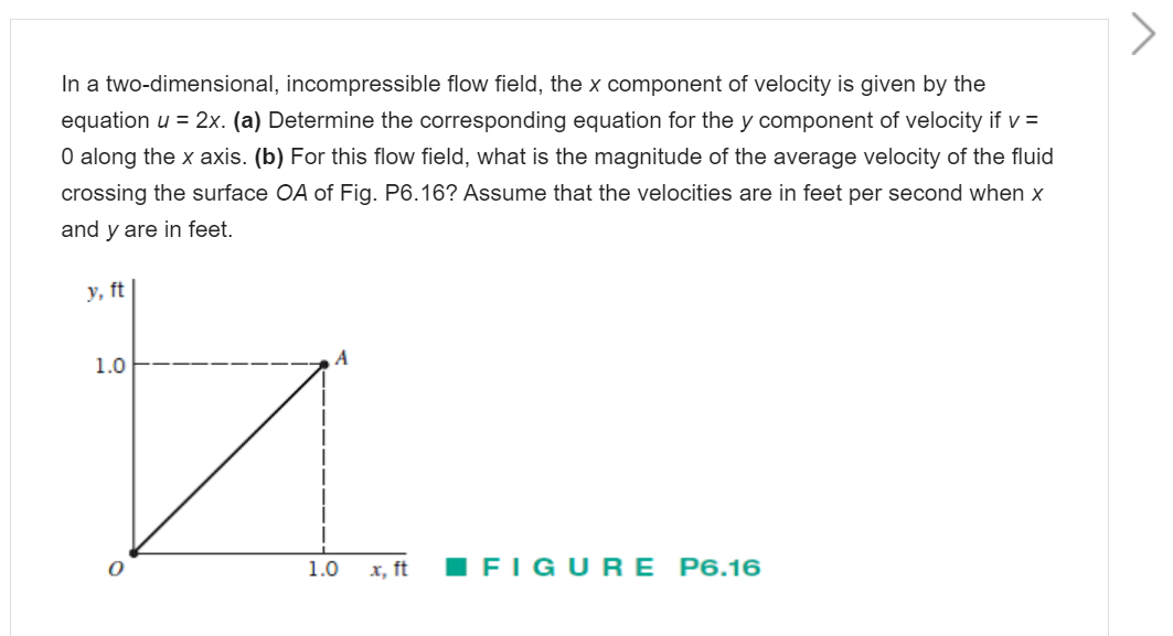 Solved In a two-dimensional, incompressible flow field, the | Chegg.com