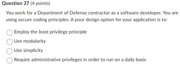 Solved Improper configuration, improper implementation, and | Chegg.com
