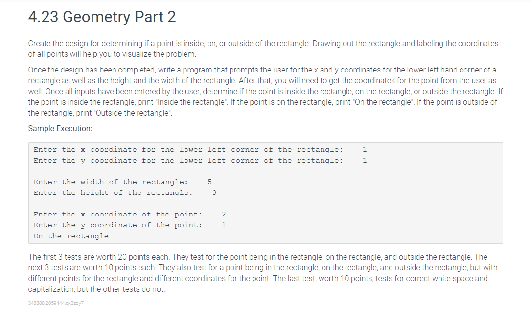 Solved 4.23 Geometry Part 2 Create the design for | Chegg.com