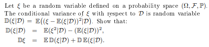Solved Let ξ be a random variable defined on a probability | Chegg.com