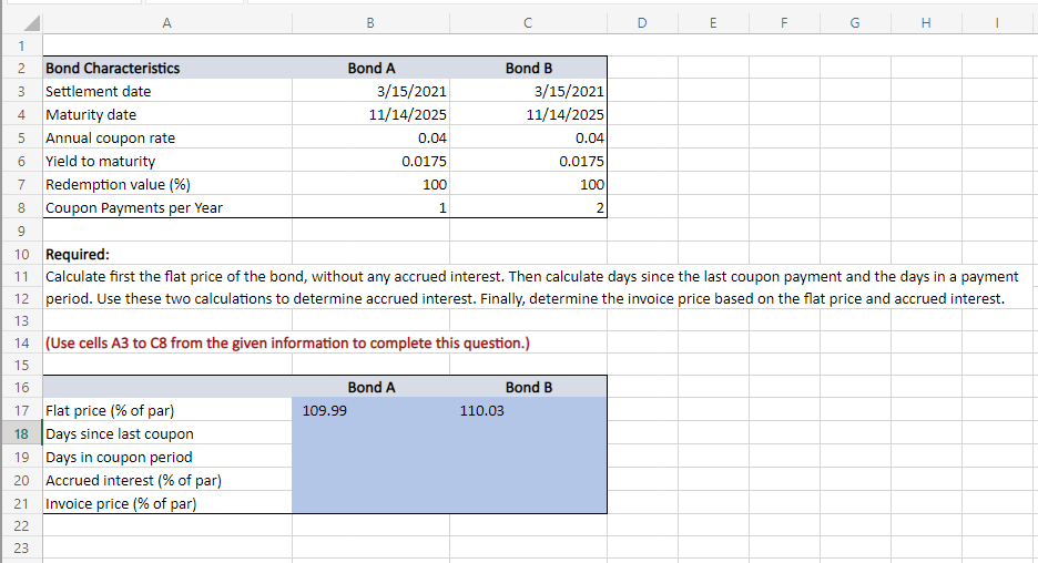 Solved PLEASE POST THE EXCEL FORMULAS, NOT JUST THE MATH | Chegg.com