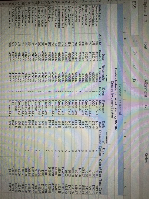 Solved In cell H6, enter a formula to determine any discount | Chegg.com