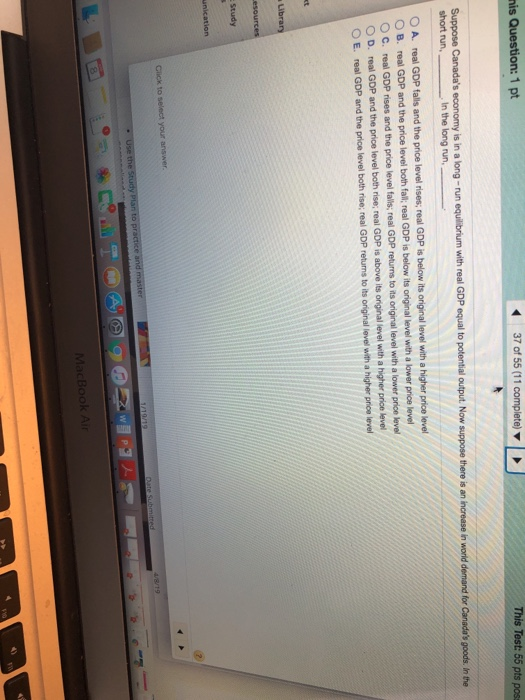 Solved nis 37 of 55 (11 This Test: 55 pts poss Study | Chegg.com