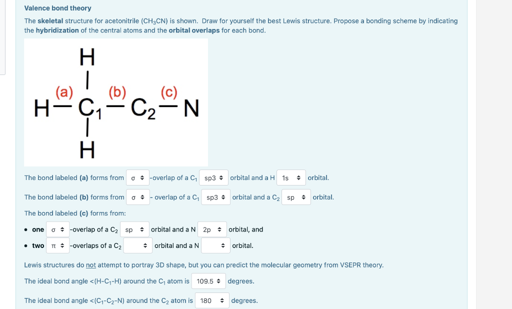 Acetonitrile Resonance Structure