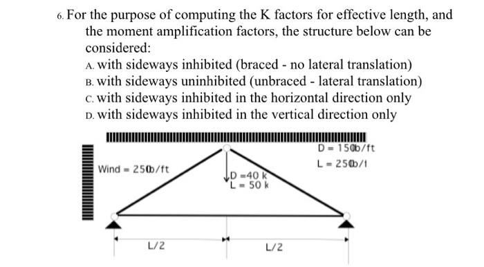 Solved . For the purpose of computing the K factors for | Chegg.com