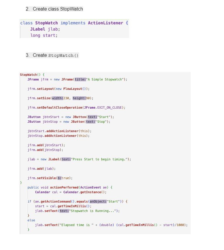 Solved Type In The Following Java Program To Create The 