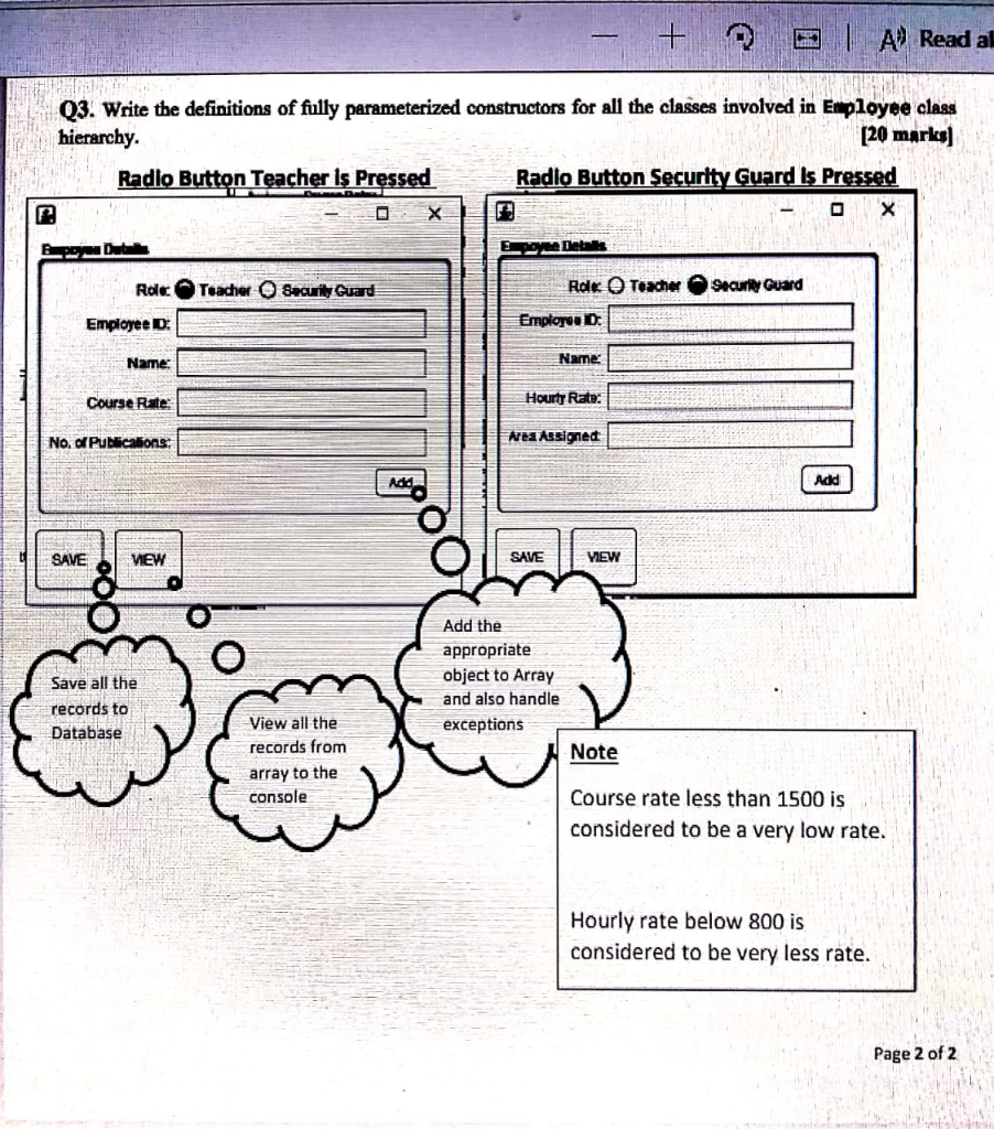 frame class constructor in java
