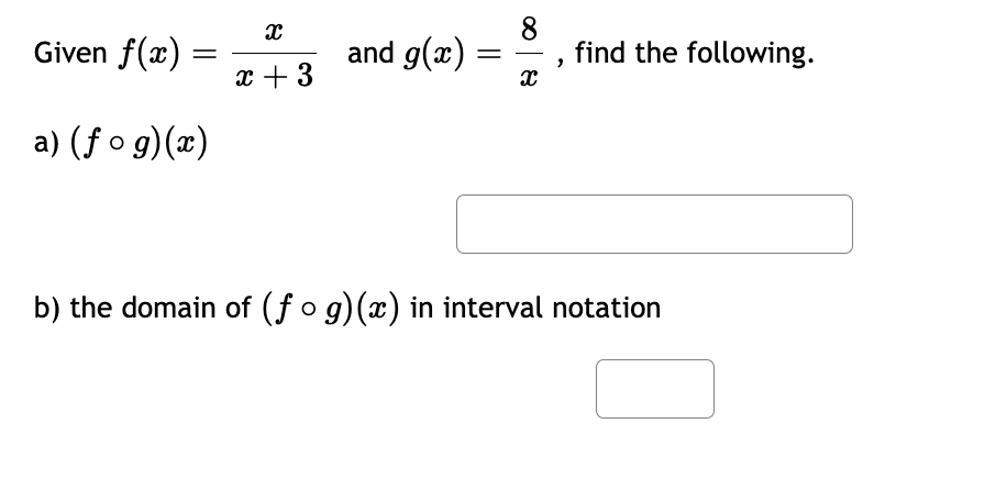 Solved Function Decomposition Given the composition | Chegg.com